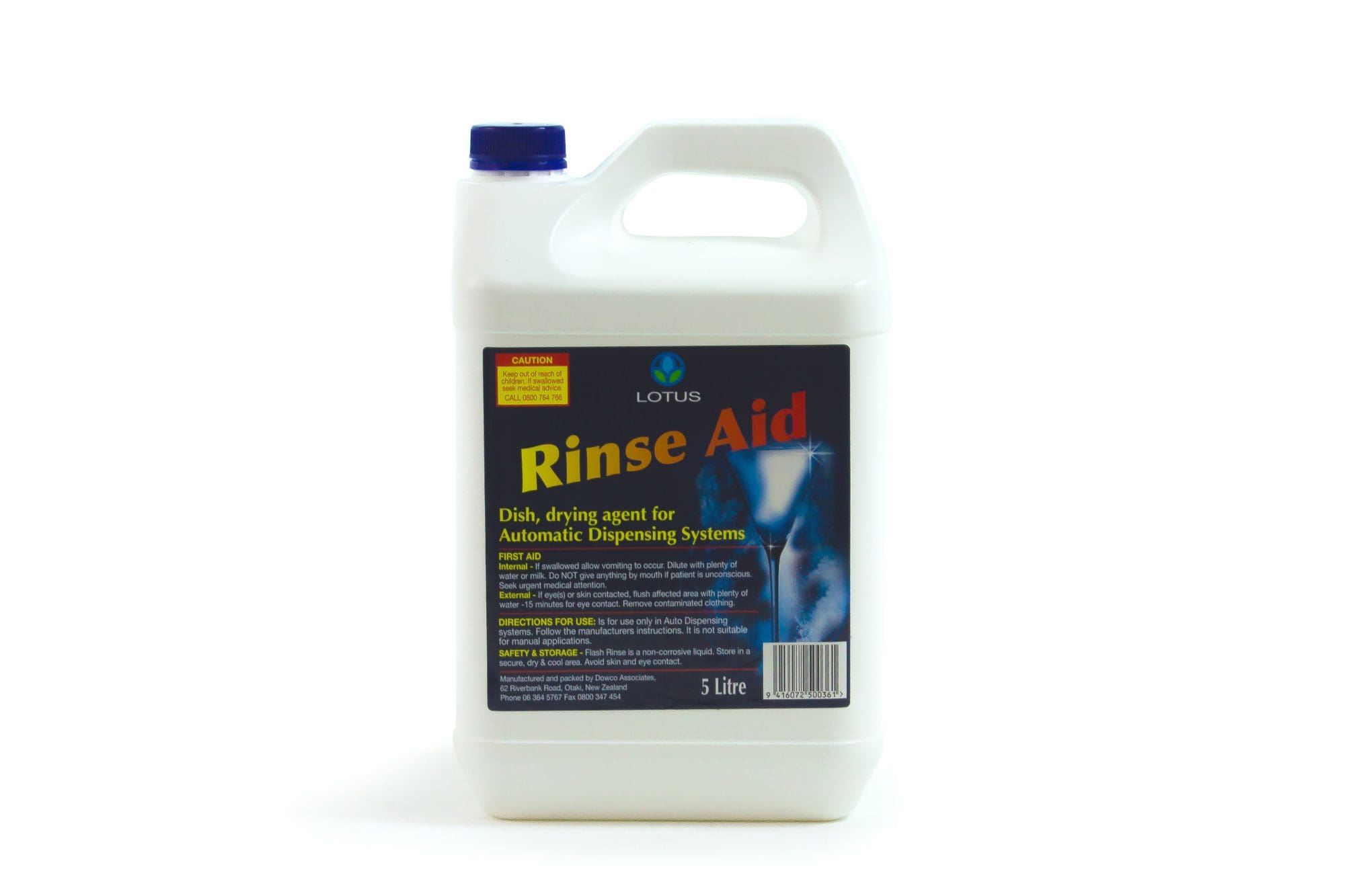 Lotus Auto Dishwash Rinse Aid 5lt - Kiwi Hygiene Supplies