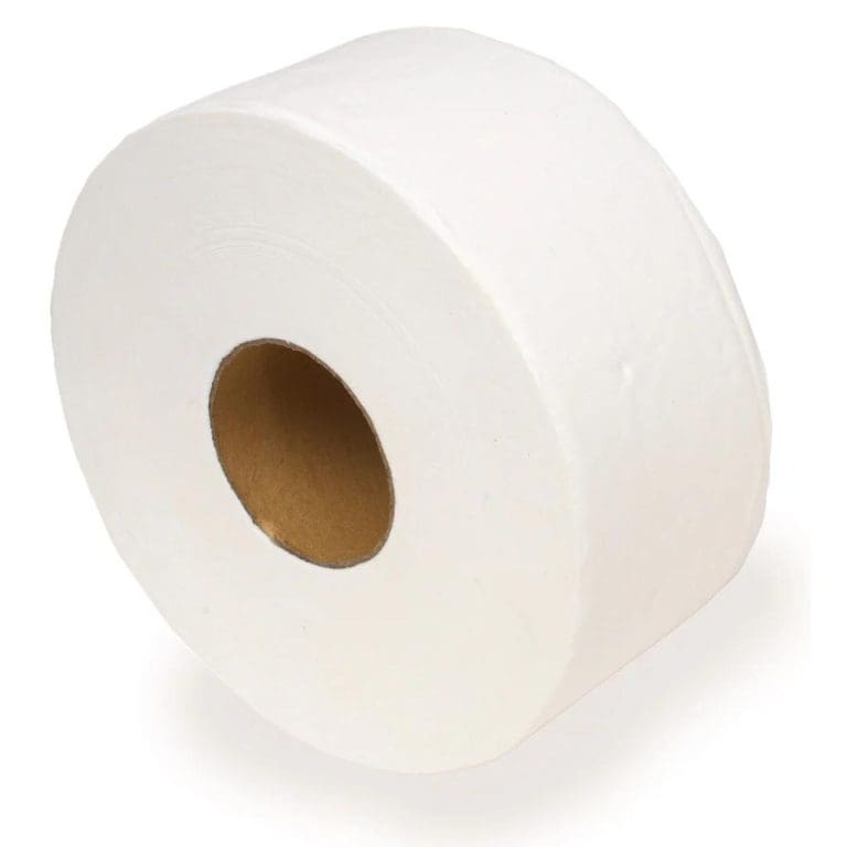 Recycled Jumbo Roll Tissue 2 Ply 300M - Carton of 8 - Kiwi Hygiene Supplies