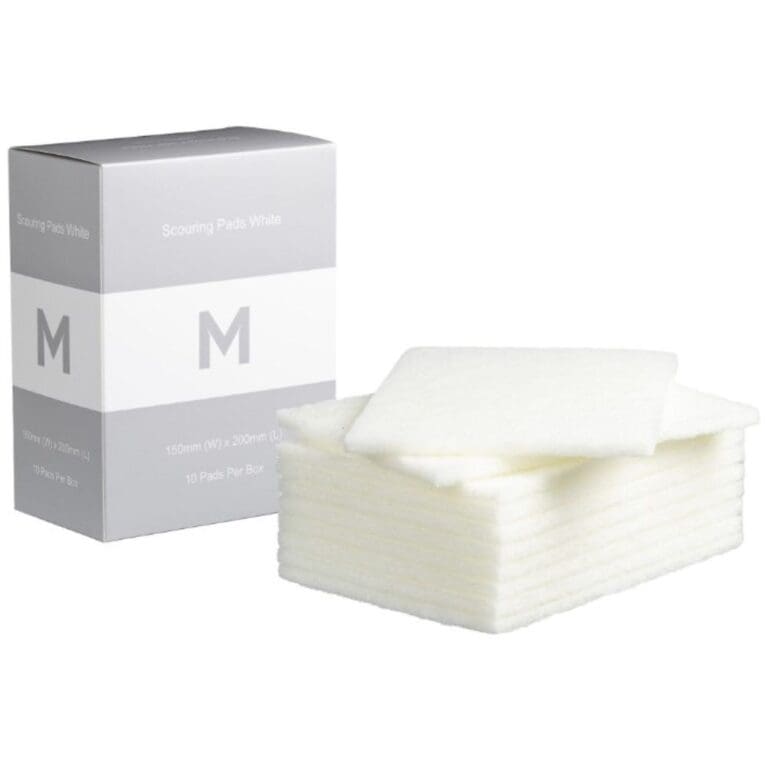 Matthews Regular Scouring Pads, White Non-Scratch - Box of 80 - Kiwi ...