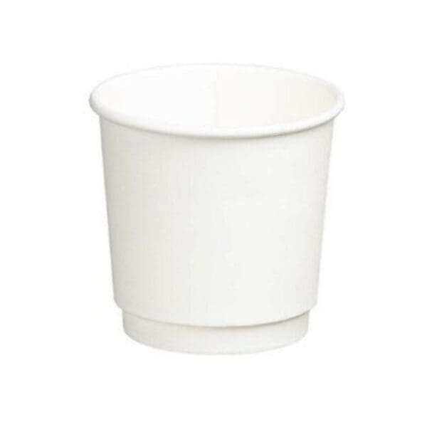 Double Wall PE Paper Cups 120ml (62mm) White - Carton of 500 - Kiwi ...